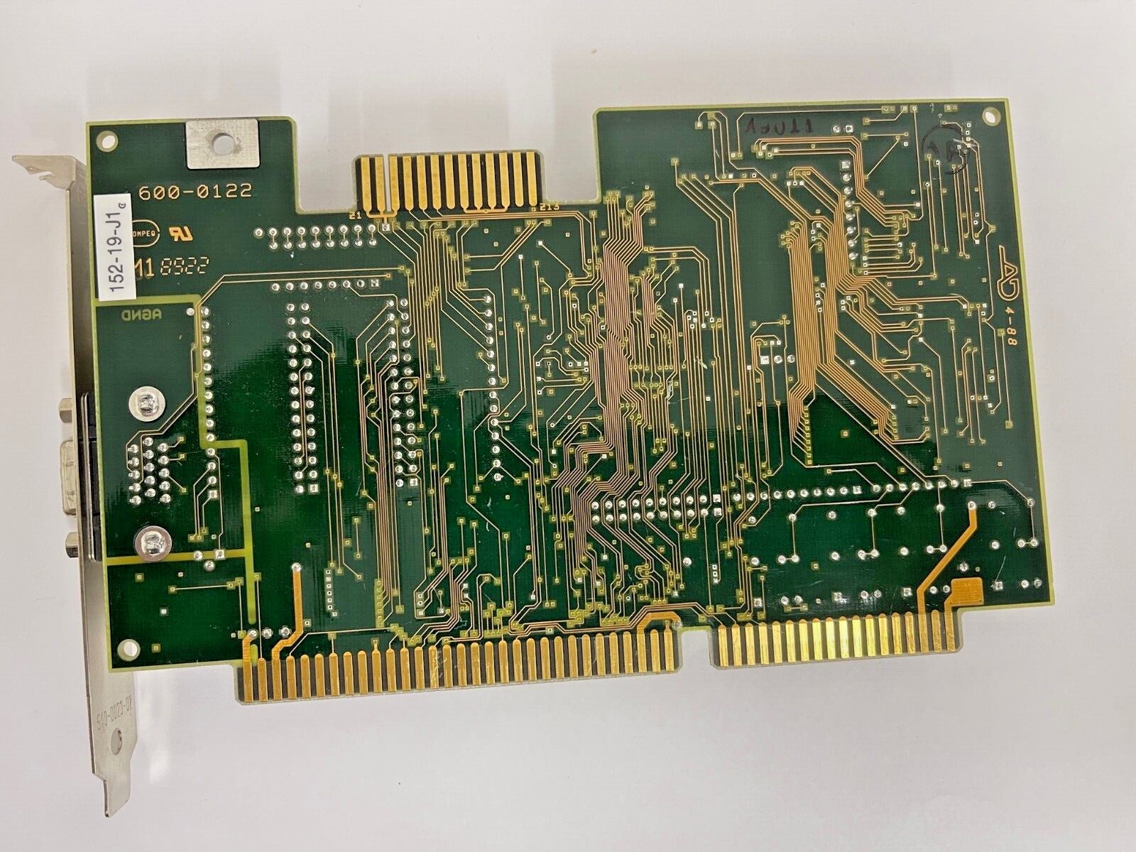 RARE VINTAGE HEADLAND VIDEO 7 8 CHIP ISA VGA CARD FCC D2A62LVGA16 MADE ...