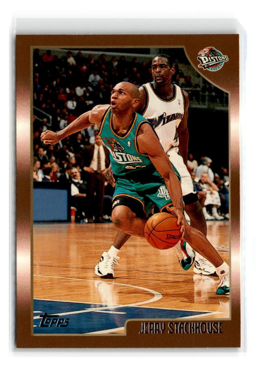 1998-Topps -#10-Jerry Stackhouse -Detroit Pistons | eBay