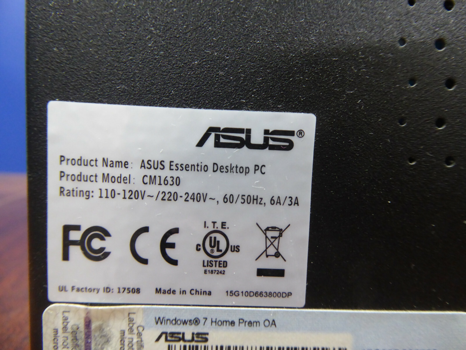 ASUS ESSENTIO CM1630 TOWER PC AMD ATHLON II X2 220 2.8GHz 8GB 500GB ...