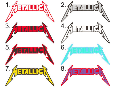 Metallica Vinyl Sticker / Decal All Weather UV Safe Multiple Colors And ...
