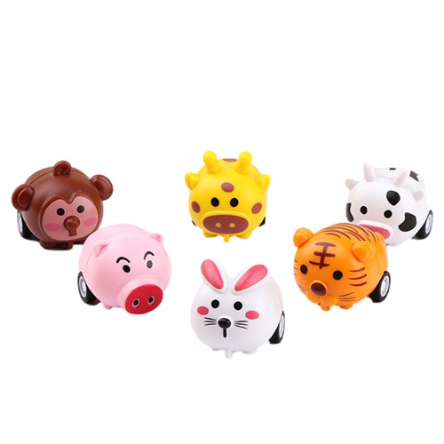 Pull Back Animal Cars Cartoon Car Toys Cute Vehicles Car Toys Playset ...