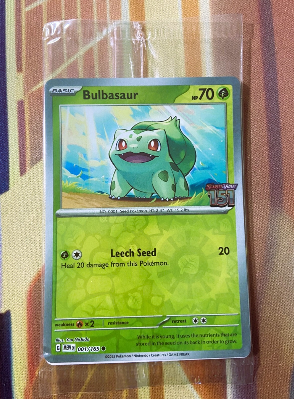 Bulbasaur PROMO 001/165 Best Buy Exclusive Pokémon Promo Card 151 ...