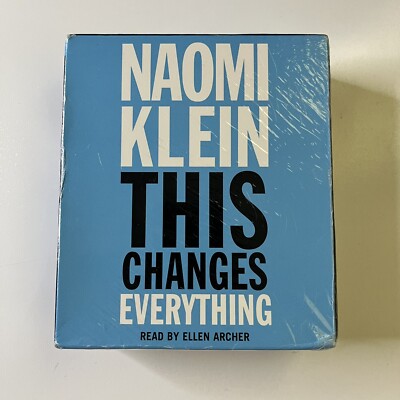 Naomi Klein CD Audio Book Set This Changes Everything Capitalism vs The ...