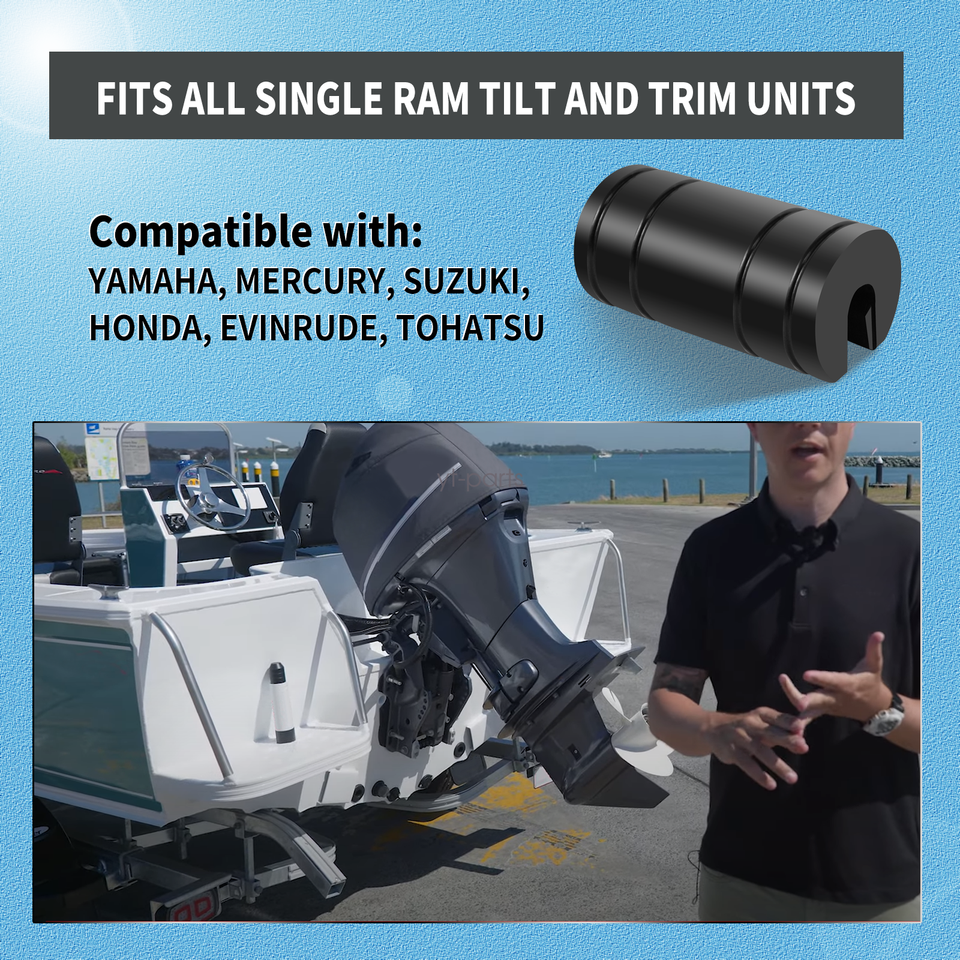 Outboard Motor Support For Yamaha Honda Suzuki Single Ram Tilt/Trim ...