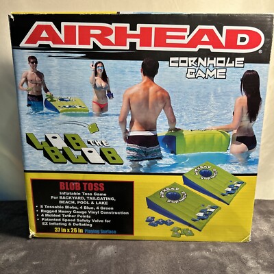 AIRHEAD LOB THE BLOB WATER CORNHOLE GAME WATER INFLATABLE POOL FLOAT ...