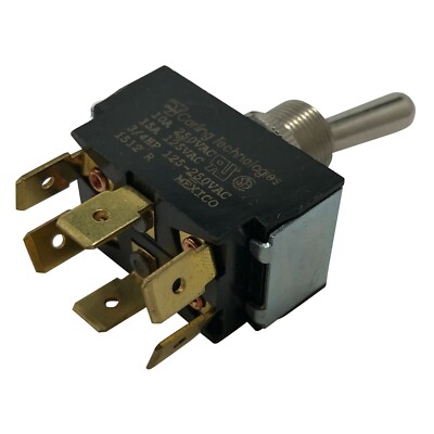 Carlington 2GM51-73 Heavy Duty Metal Chrome DPDT ON - OFF - ON Toggle ...