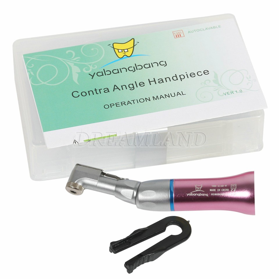 NSK Style Dental Slow Low Speed Contra Angle Handpiece Push Button ...