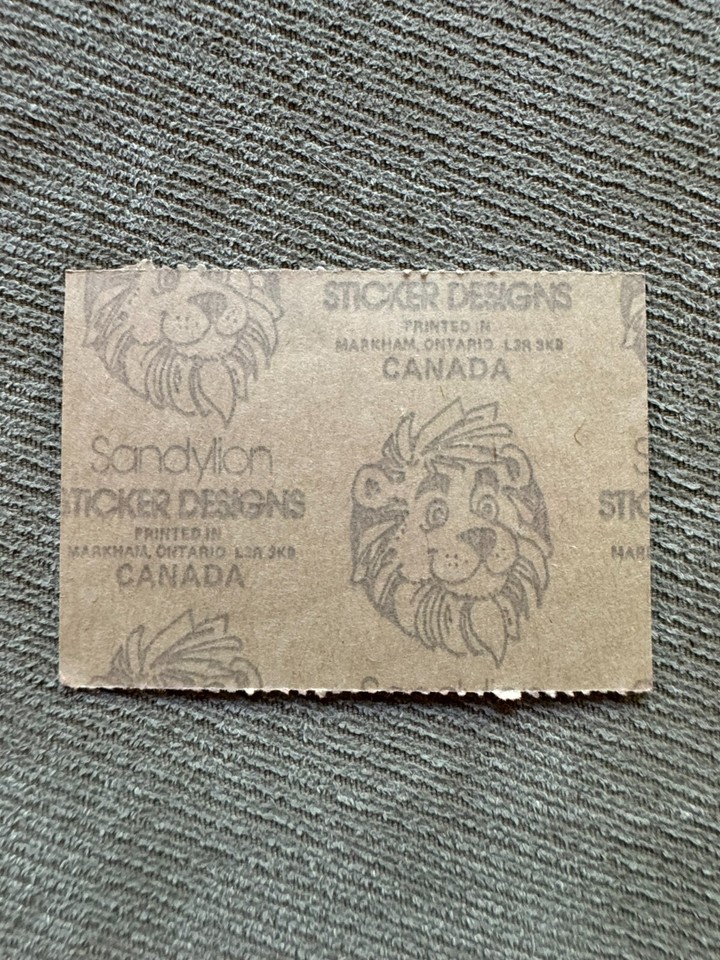 LOTs of Vintage 80s Sandylion Fuzzy Stickers Mod Brown Backing *CHOOSE ...