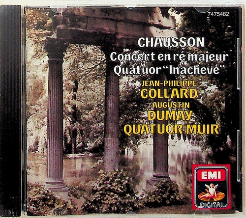 CHAUSSON Concerto Op.21/Unfinished Quartet CD (1986) COLLARD/DUMAY ...