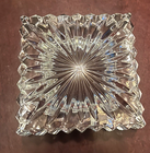 Ashtray Square Heavy Clear Star Crystal Square Ash Tray | eBay