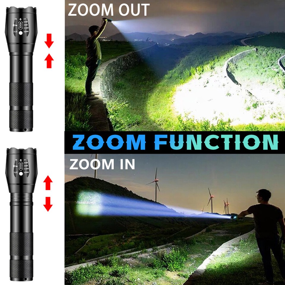 90000lm Genuine Lumitact G700 LED Tactical Flashlight Military Grade ...