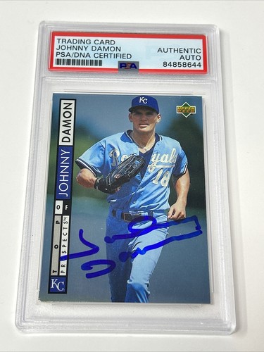 Johnny Damon 1994 UD Upper Deck Rookie Signed Auto PSA/DNA ENCAPSULATED ...