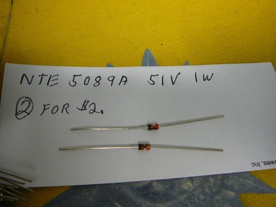 NTE Electronics NTE5089A ZENER DIODE - 51.0V 1W | eBay