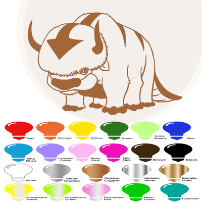 Appa Bison shadow Avatar for Car Window Bumper Wall Laptop Tablet Decal ...