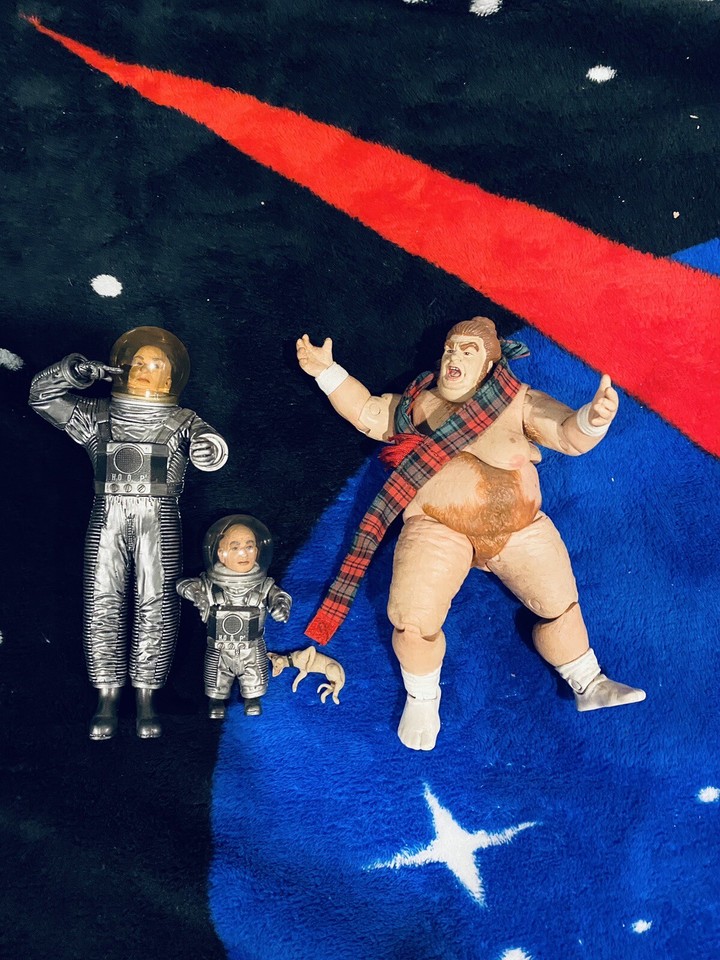 1999 Austin Power MOON DR. EVIL /mini Me FIGURE Austin Powers Series 2 ...