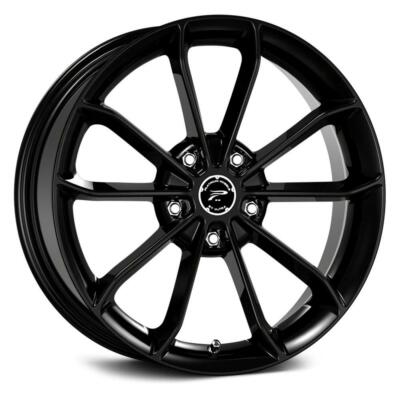 16 inch 16x7 Platinum 457BK REVELATION Gloss Black wheels rims 5x112 ...
