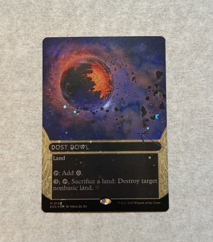 MTG Dust Bowl (0102) - Galaxy Foil - Borderless Edge of Eternities ...