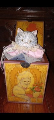 Enesco Muscical Jack In The Box Pasha Cat Limited Edition With Box ...