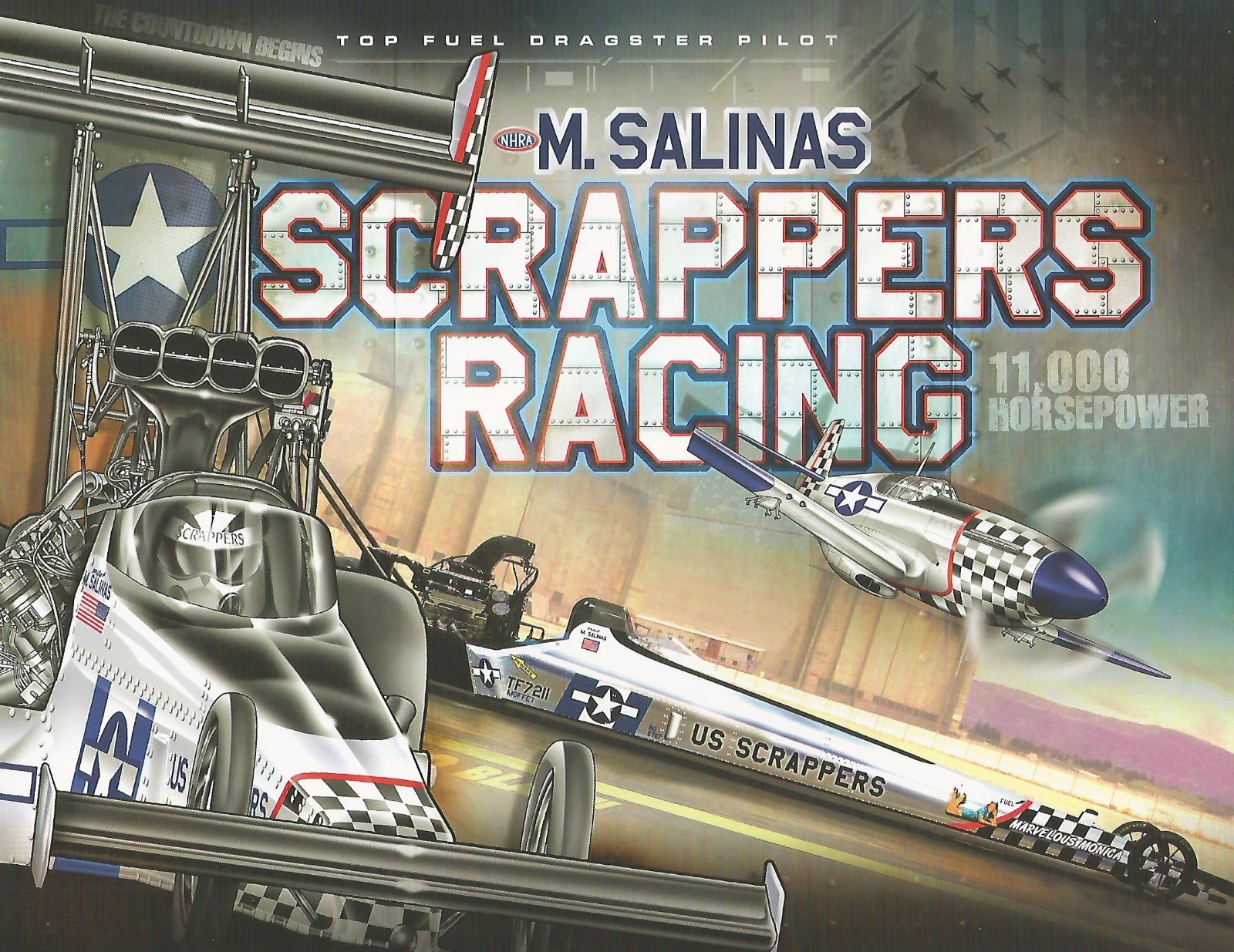 MIKE SALINAS / SCRAPPERS RACING - TOP FUEL DRAGSTER - NHRA handout | eBay