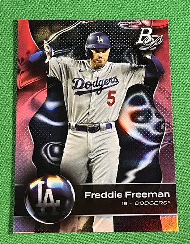 Freddie Freeman 2023 Bowman Platinum #83 • LA Dodgers • World Series ...
