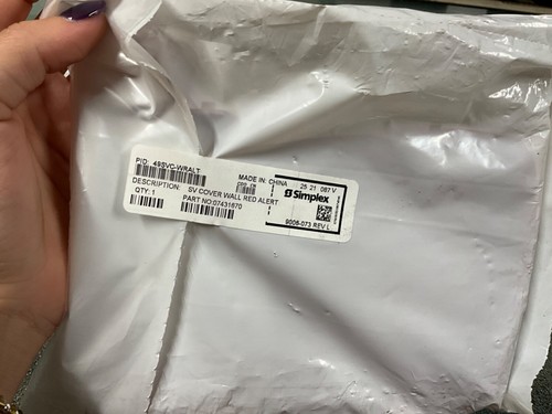 SIMPLEX RED COVER 49SVC-WRALT | eBay