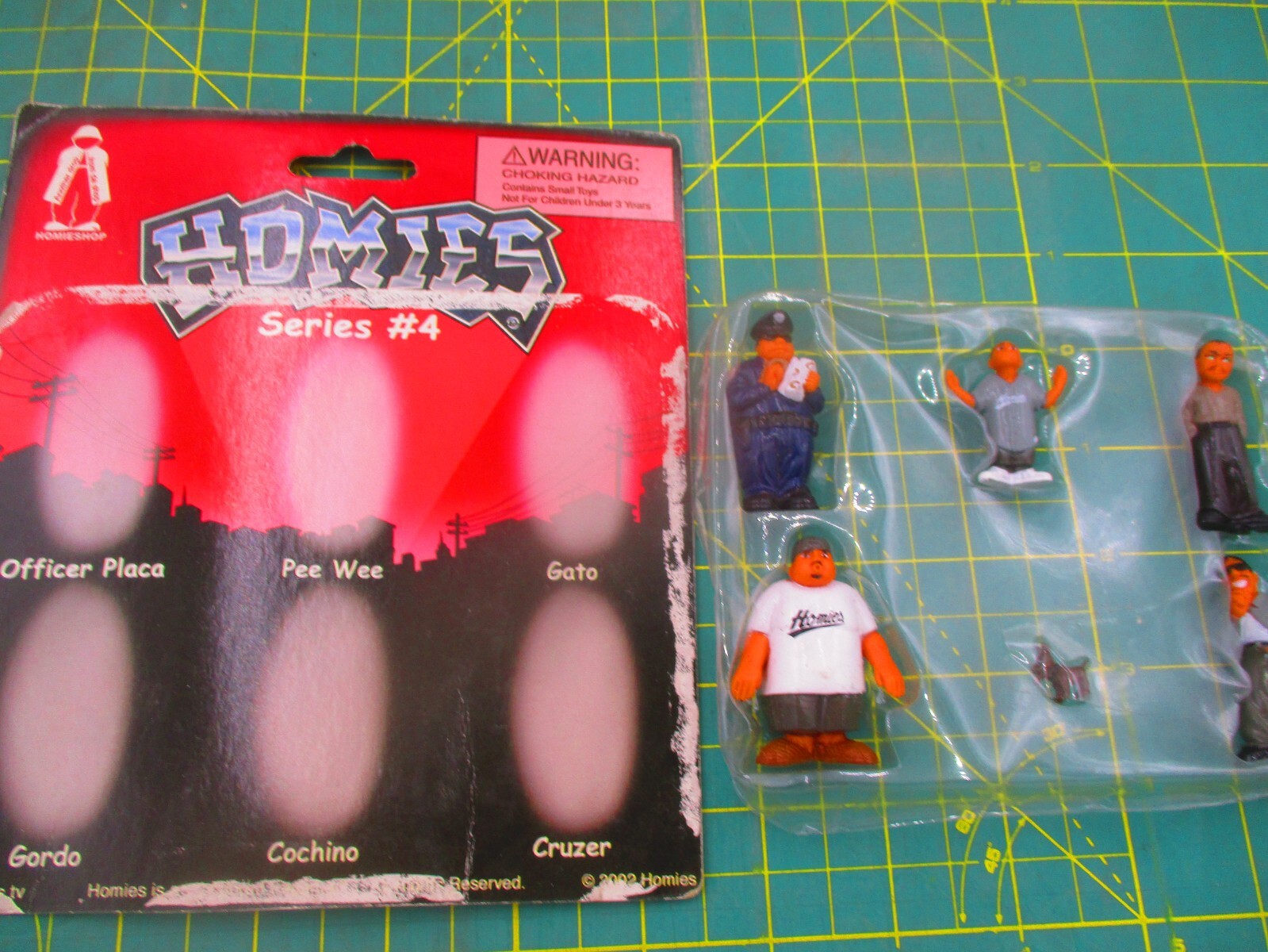 Hey Homies set of 6 Homies series # 4 Figures Blister Card package 2002 ...