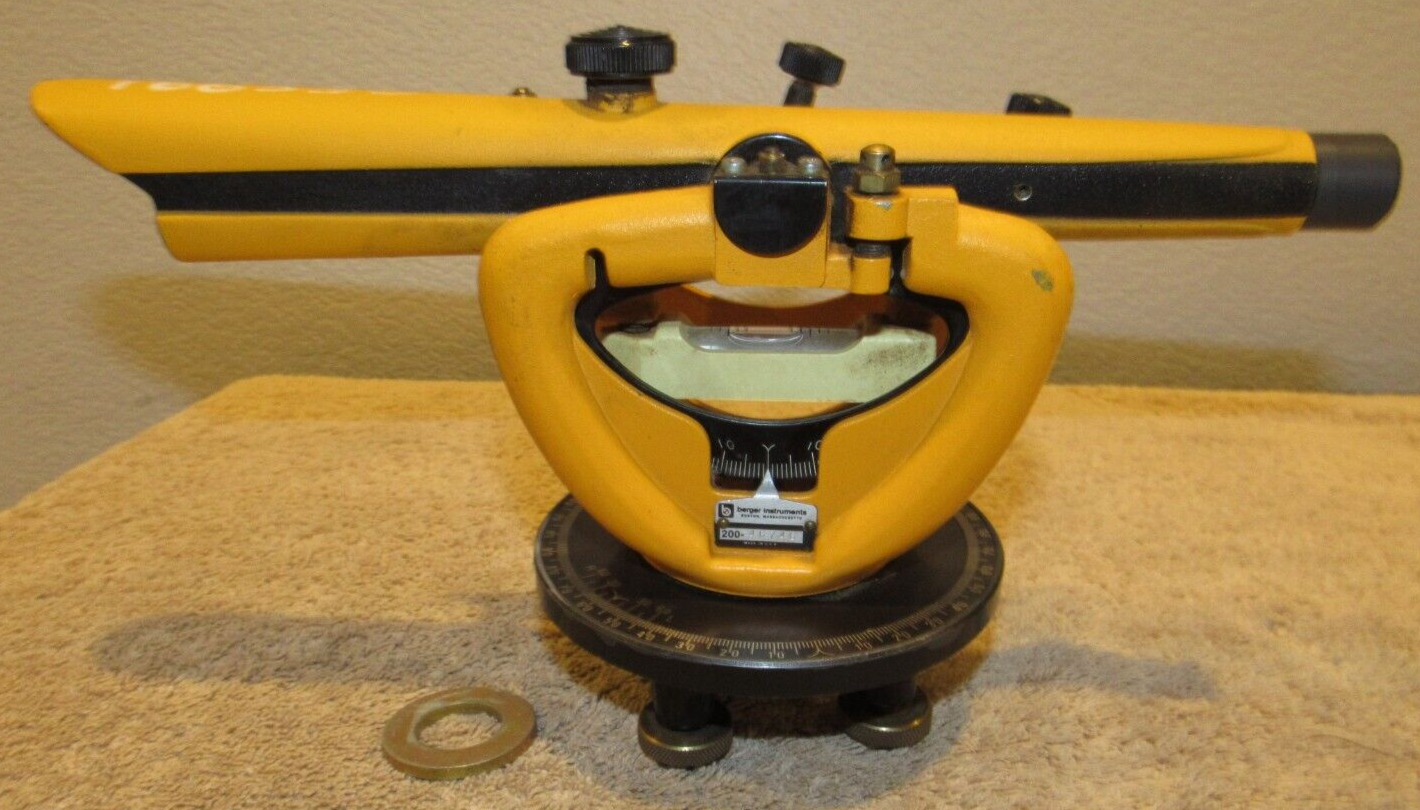 Berger Instruments Surveying Transit Level Model 200B w/ Case | eBay