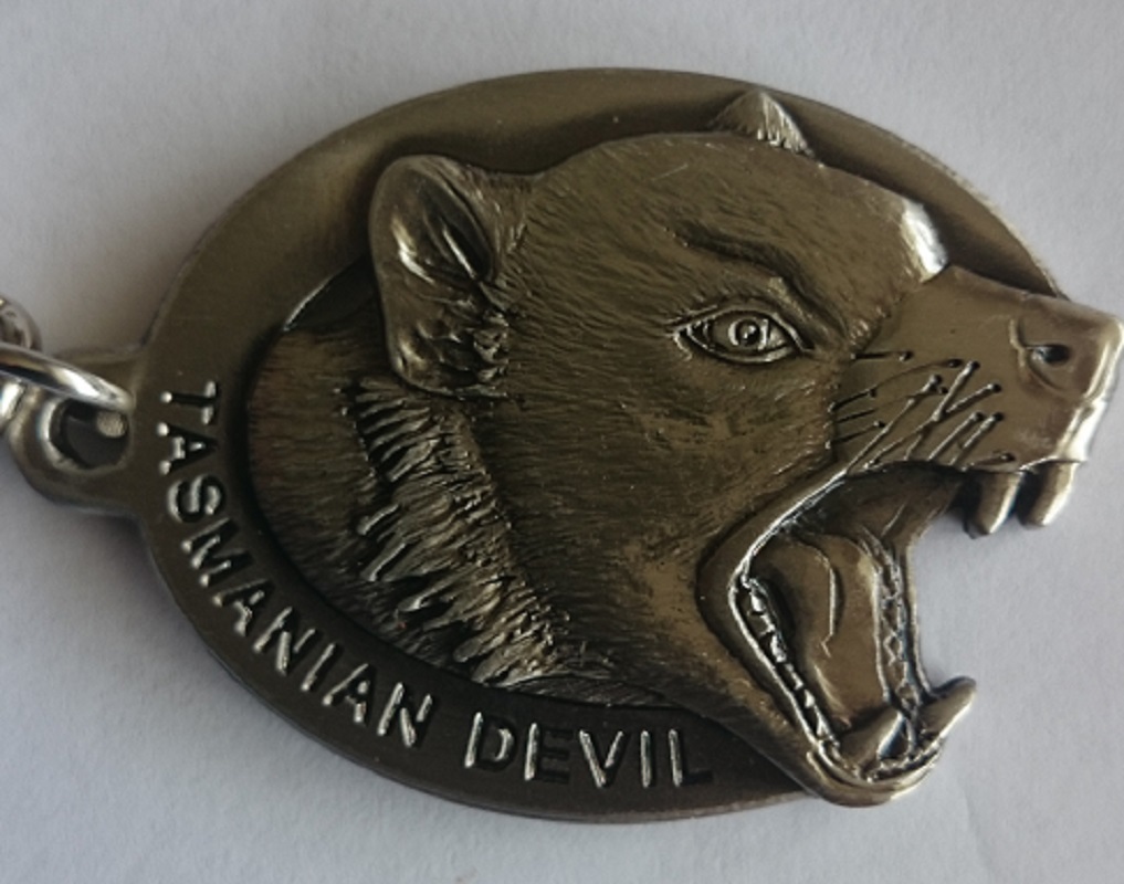 Tasmanian devil key ring made of the highest quality pewter great ...