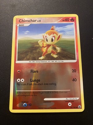 POKÉMON TCG CHIMCHAR 56/100 D&P MAJESTIC DAWN REVERSE FOIL COMMON!! | eBay