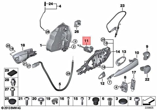 Genuine BMW M3 CRT E90 E91 316d 316i 318d 318i Lock With Code Left ...