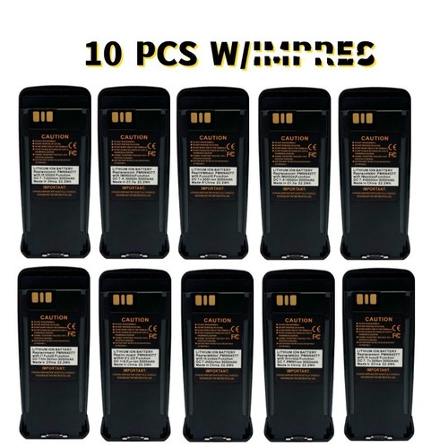 10x PMNN4077 3000mAh IMPRES Li-ion battery for DP3400 DP3401 DP3600 ...