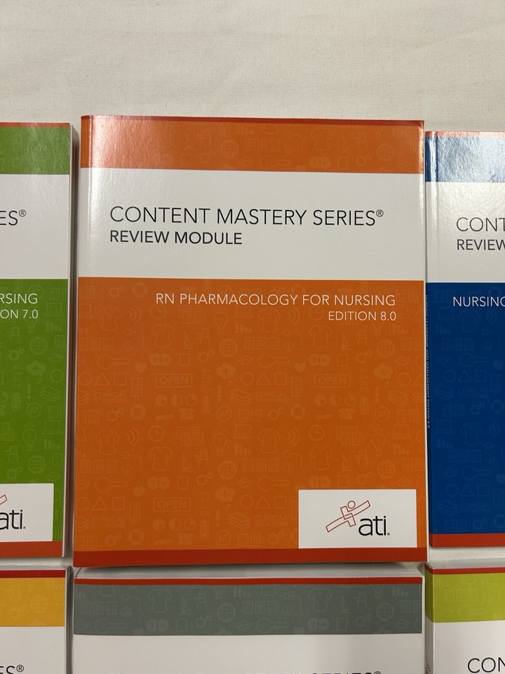 ATI Nursing Education Content Mastery Series Review Module Books Set 9 ...