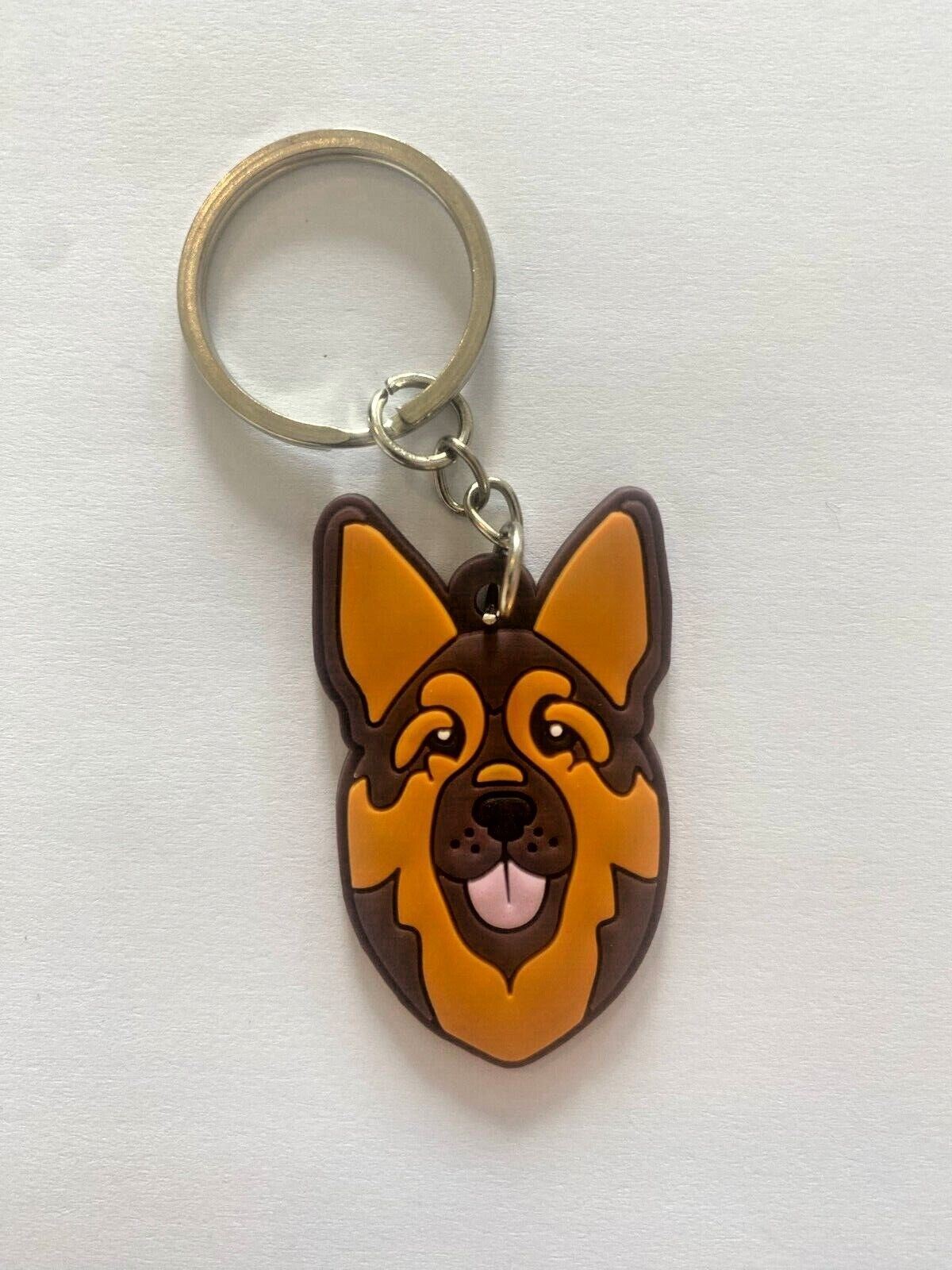 Assorted Dog Pet Keyrings, 2d PVC Rubber Key Chain Favourite Animal ...