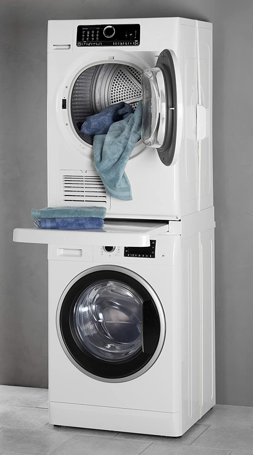 WPRO WASHING MACHINE & TUMBLE DRYER UNIVERSAL STACKING KIT 60 x 60cm ...