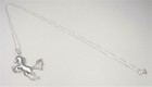 STERLING SILVER JUMPING STALLION HORSE EQUESTRIAN ANIMAL NATURE PENDANT ...