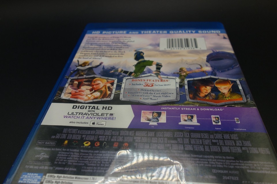 Dragon Nest: Warriors Dawn Blu-ray 2015 Universal Studios Anime ...