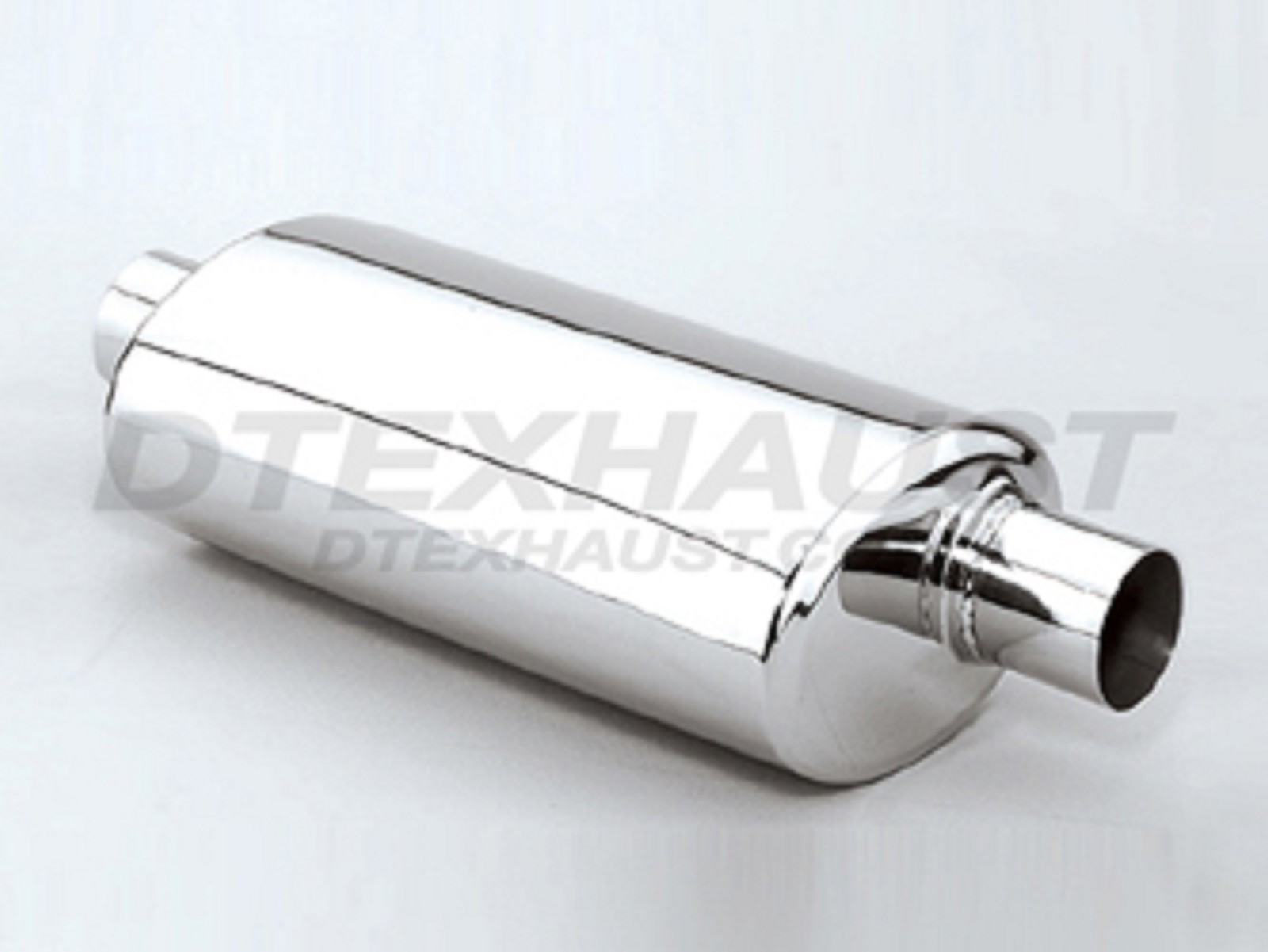 DTM-25103FC HI POLISHED STAINLESS MUFFLER 2.5" INLET CENTER/OFFSET 20.5 ...