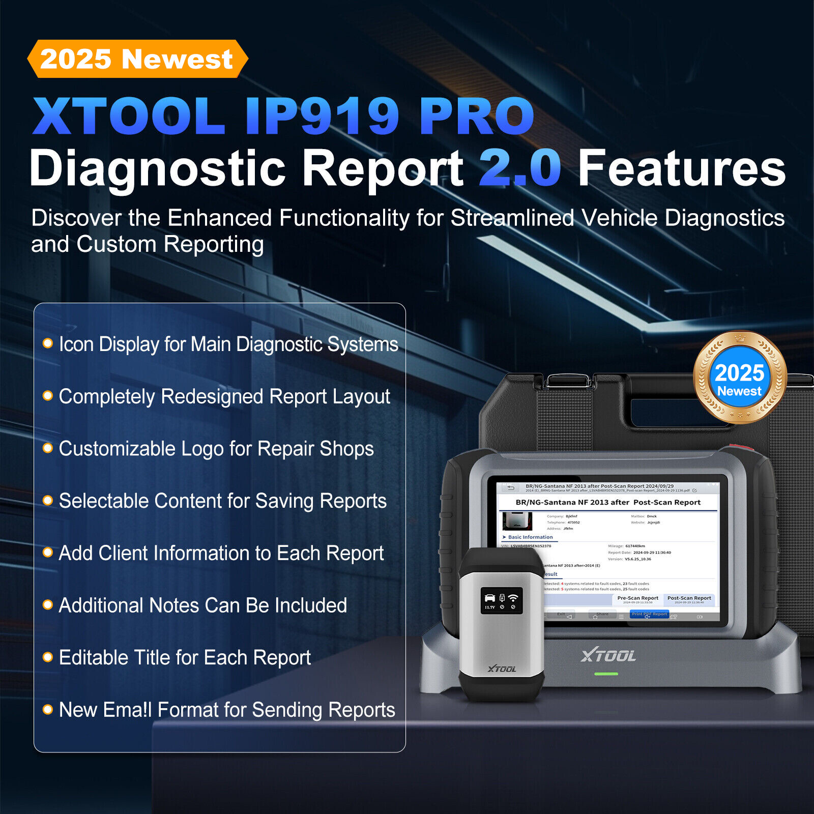 USED 2025 XTOOL IP919 PRO Bidirectional OBD2 Diagnostic Scanner ECU ...