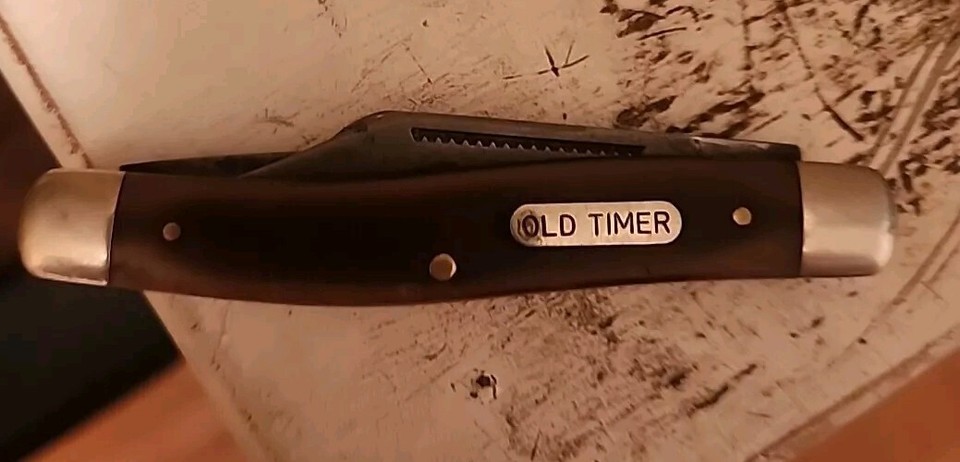 Vintage SCHRADE - WALDEN USA 8OT Old Timer Three Blade Folding Pocket ...