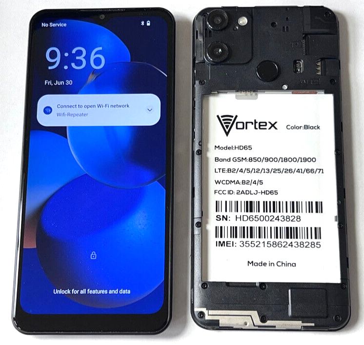 Vortex HD65 Smart Phone LCD Digitizer Touch Screen Frame Assembly OEM ...