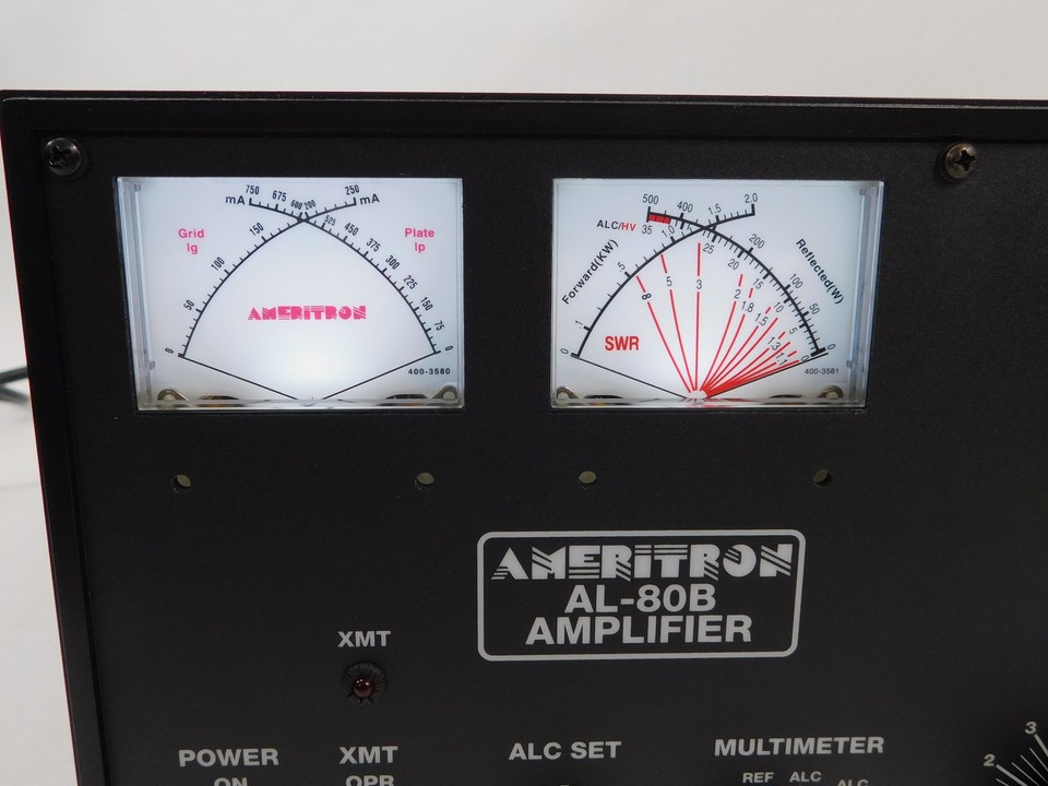 Ameritron AL-80B Ham Radio 3-500Z HF Amplifier w/ 10-Meters + LEDs ...