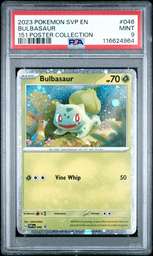 2023 POKEMON SVP EN-SV BLACK STAR PROMO 46 BULBASAUR 151 POSTER ...