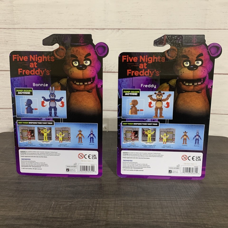 Jazwares Five Nights at Freddy's FNAF BONNIE & FREDDY 5" Figures NEW ...