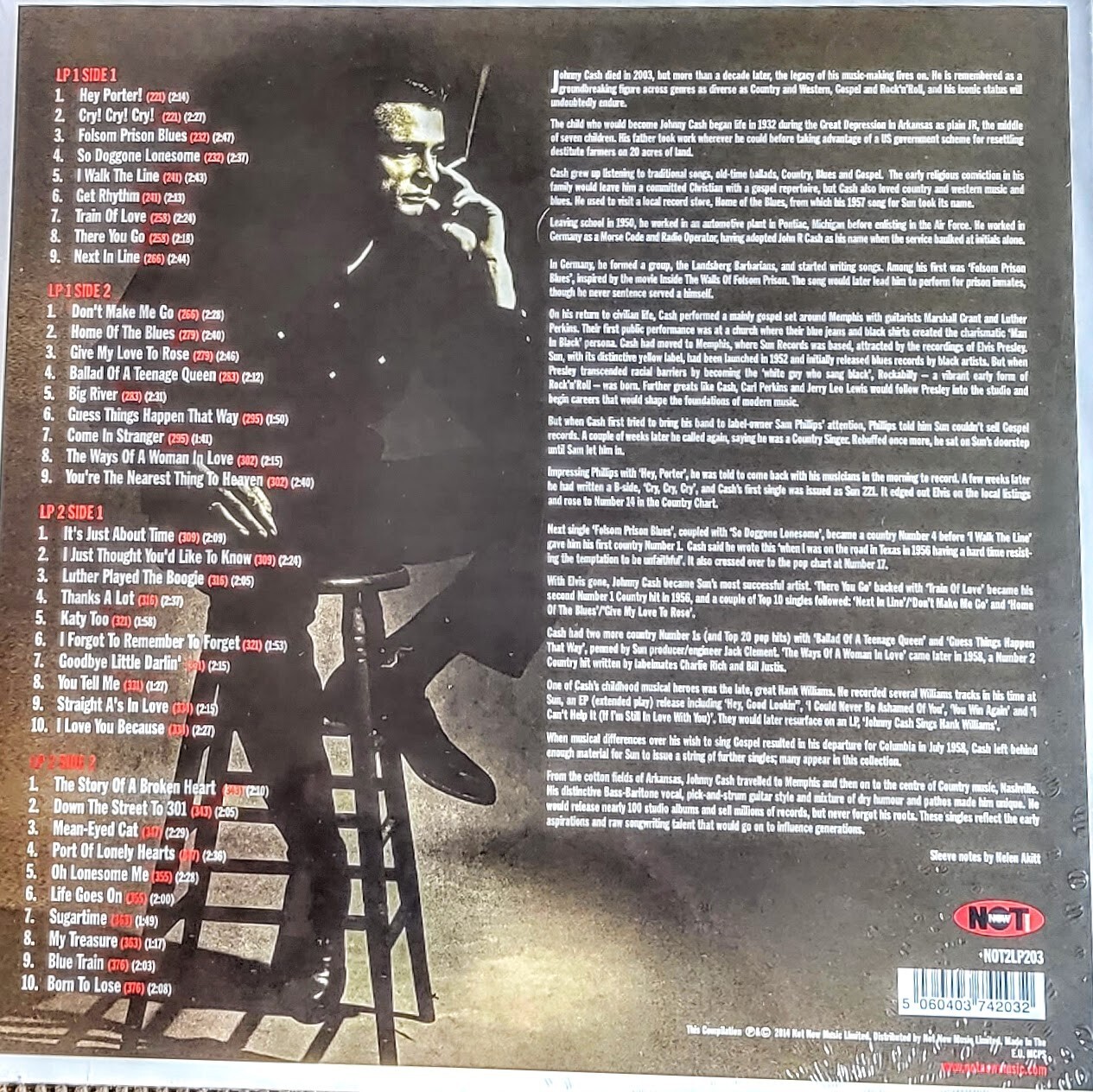 JOHNNY CASH - THE SUN SINGLES COLLECTION - 2-LP SET COLORED VINYL " NEW ...