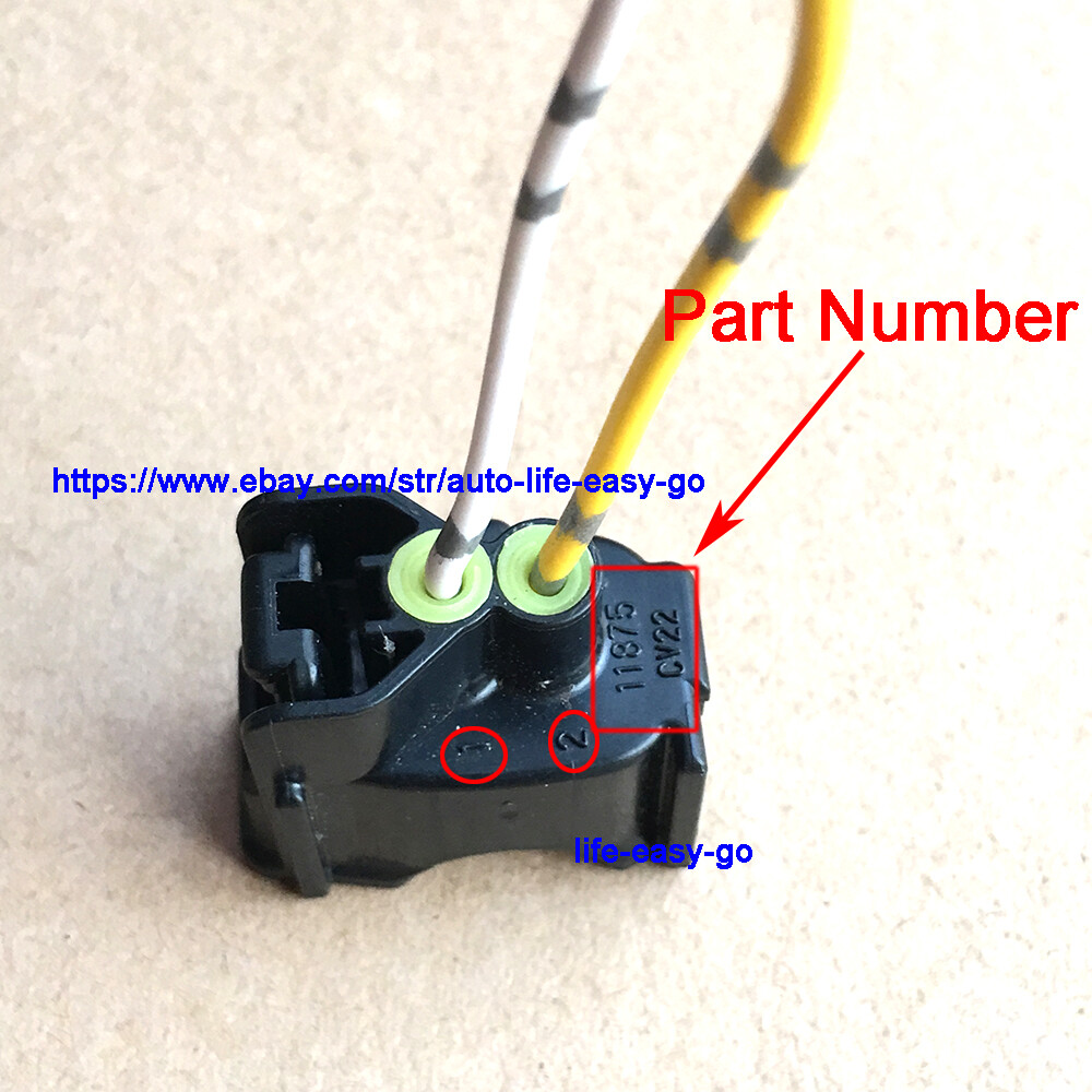 OEM 2-way Fuel Injector Harness Connector Pigtail for Toyota Lexus ...