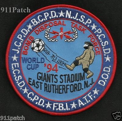 EAST RUTHERFORD, NJ - BOMB DISPOSAL TASK FORCE FBI ATF POLICE Patch | eBay