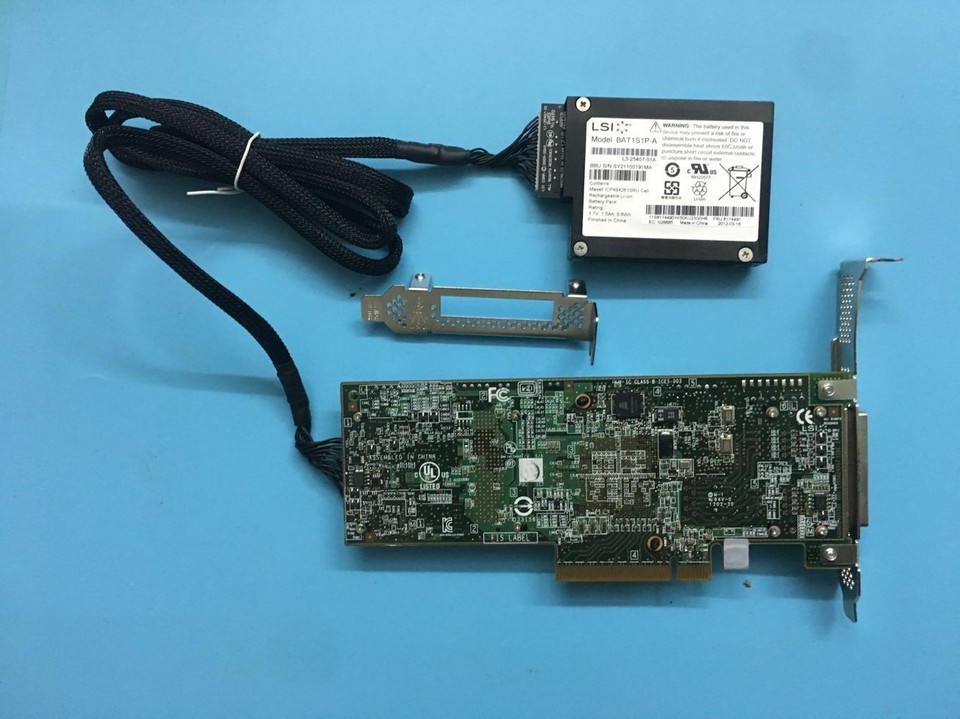 LSI MegaRAID SAS 9285-8e PCI-E 6Gb/s LP RAID Controller w/1GB Cache ...