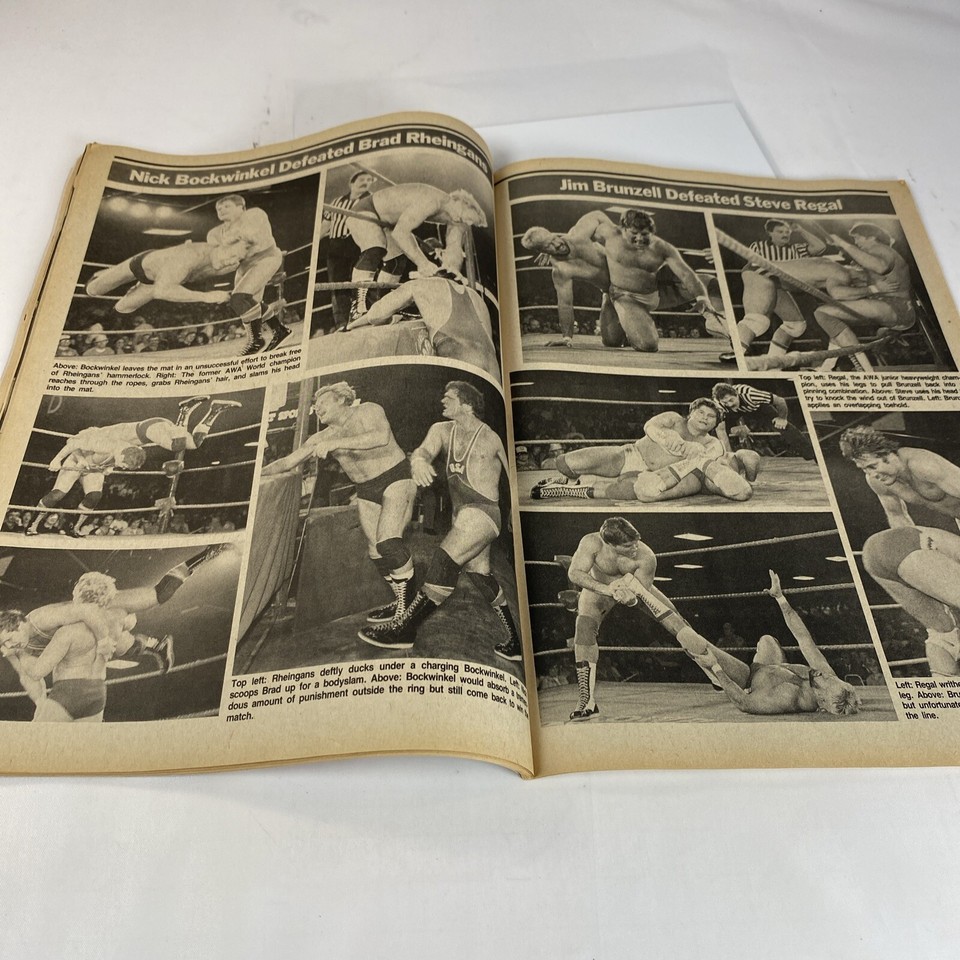 Sports Review Wrestling May 1985 Ric Flair Lou Albino Rick Steamboat | eBay