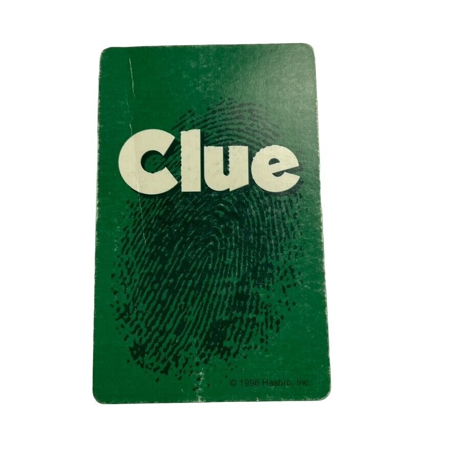 Vintage 1998 CLUE Character Card Mr Green Replacement Game Piece u | eBay