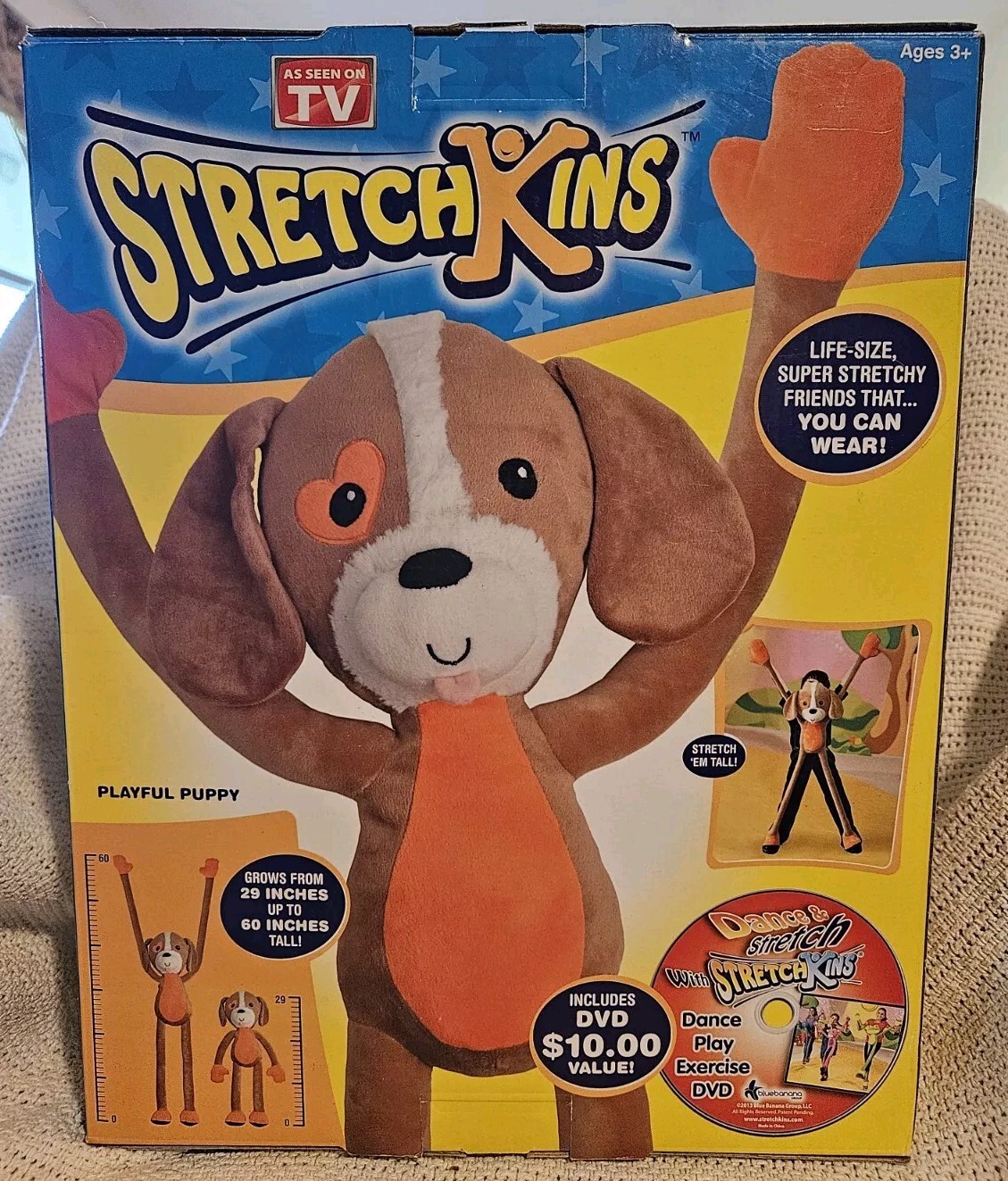 Stretchkins Playful Puppy 5301B Multicolor Super Soft Stretch As SEEN ...